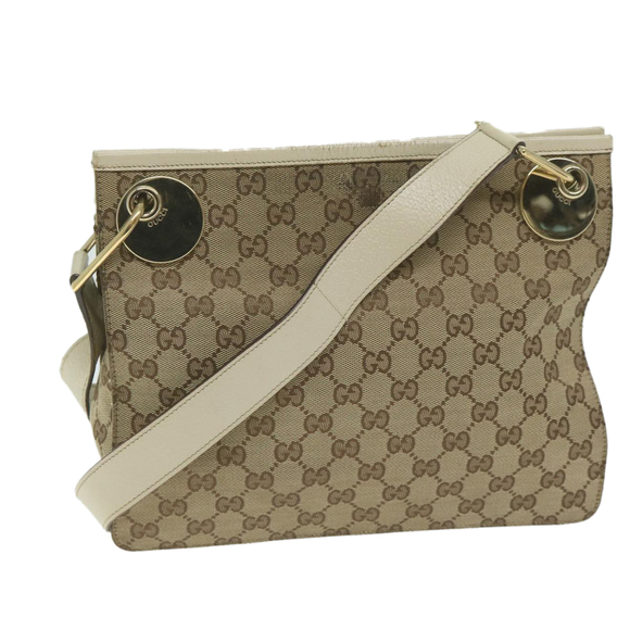 Gucci | Bags | Gucci Gg Canvas Shoulder Bag Beige 2841 Auth 61654 ...
